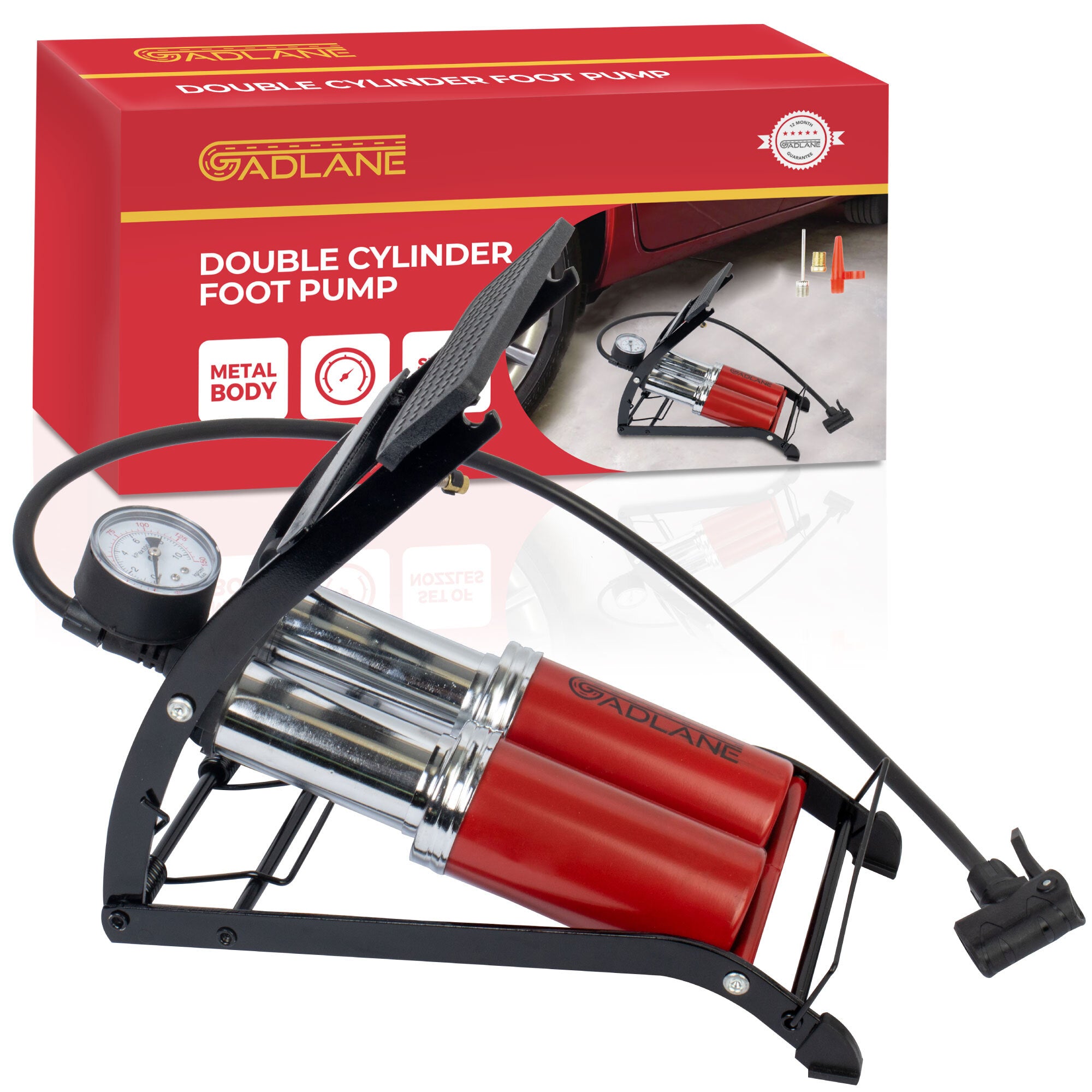 GADLANE DOUBLE CYLINDER FOOT PUMP – JOVELA